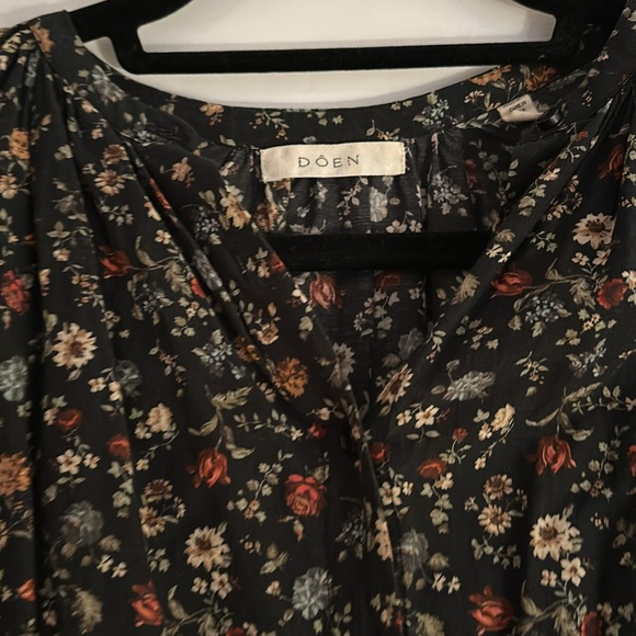 Doen | Tops | Doen Floral Button Down Top | Poshmark